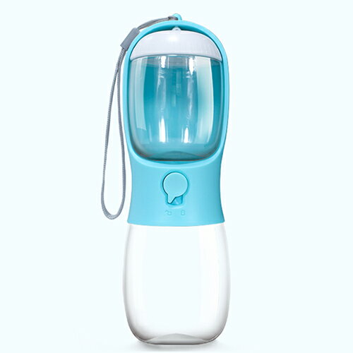 トリーツケース付き携帯用ウォーターボトル300ml。