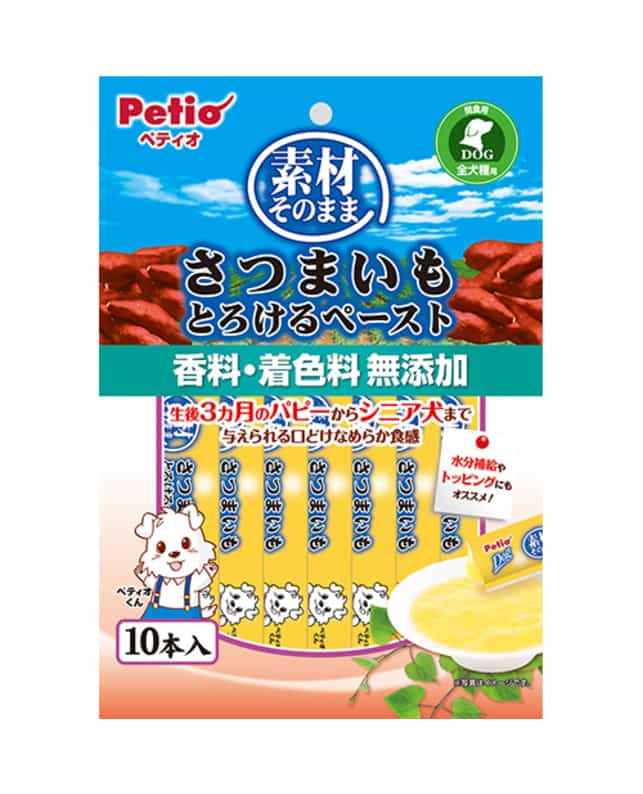 食物センイやビタミンC・Eなど栄養たっぷりのさつまいもをペーストタイプにしました。