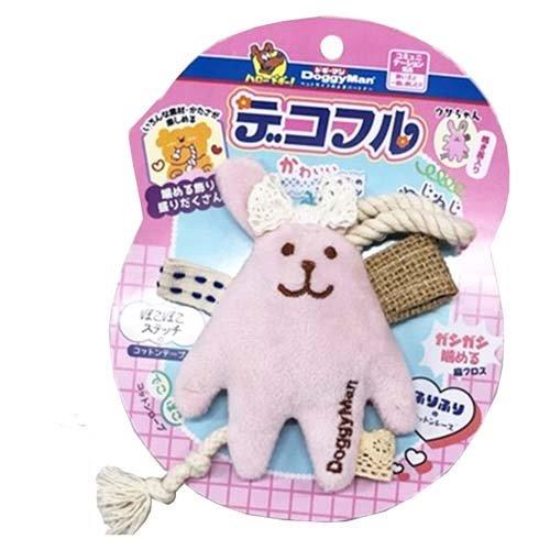 わんちゃんが大好きな噛める飾りがたくさんついた、ソフトタイプのぬいぐるみ玩具。飾りは全て天然素材。
