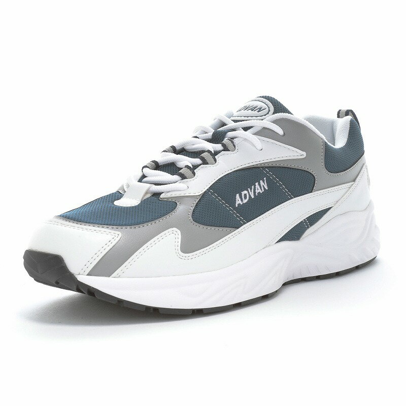 カラー名：ネイビー/ホワイトサイズ詳細：22.0cm-27.0cm、28.0cm商品の説明：ムーンスターのロングセラー「ADVAN」シリーズの3E設計スポーツスニーカーです。アッパーには通気性のあるメッシュ素材を採用。厚みのあるソールでクッ...
