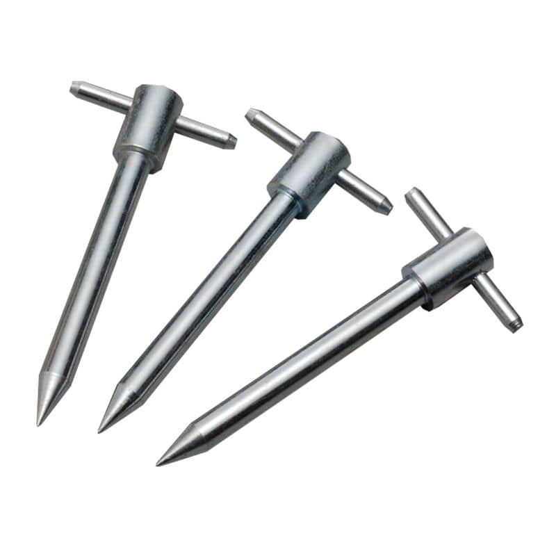 カラー名：シルバーサイズ詳細：（ファイ）10×（W）53×（L）120mm材質：スチール（ユニクロメッキ）生産国：中国製スーパーIII・スタンダード用。土質のトラックでスターティングブロックを固定するための杭です。 / F161A-960
