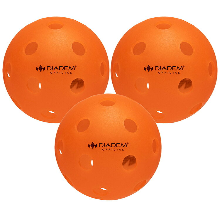 品名：PW_PICKLEBALL_INDOOR_3PKカラー名：オレンジ商品の説明：耐久性のあるプラスチックを使用。屋内コートに最適。7℃の環境でも長時間の耐久性が期待できます。USAPA公認。素材・材質：ポリプロピレン原産国：CHINA機...