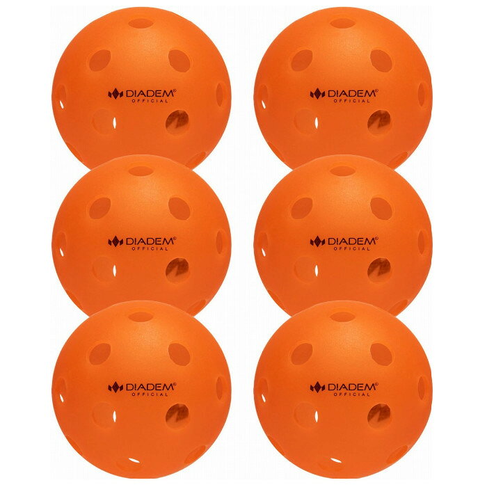 品名：PW_PICKLEBALL_INDOOR_6PKカラー名：オレンジサイズ詳細：直径74mm※商品によってはどうしても若干の誤差が発生してしまいます。　1-2cmの誤差はあらかじめご了承ください。商品の説明：USAPA商品。耐久性のある...