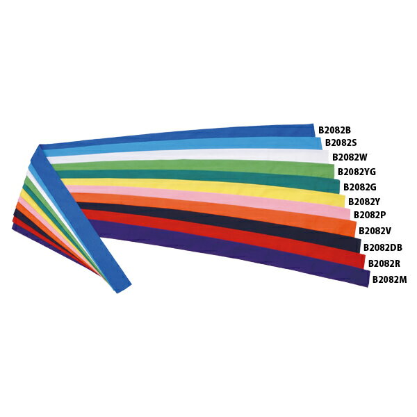 シワになりにくいT／Cブロード仕上げのハチマキです。素材：ポリエステル65％、綿35％。サイズ：幅4×長さ110cm。重さ：約15g／本。容量：1本。