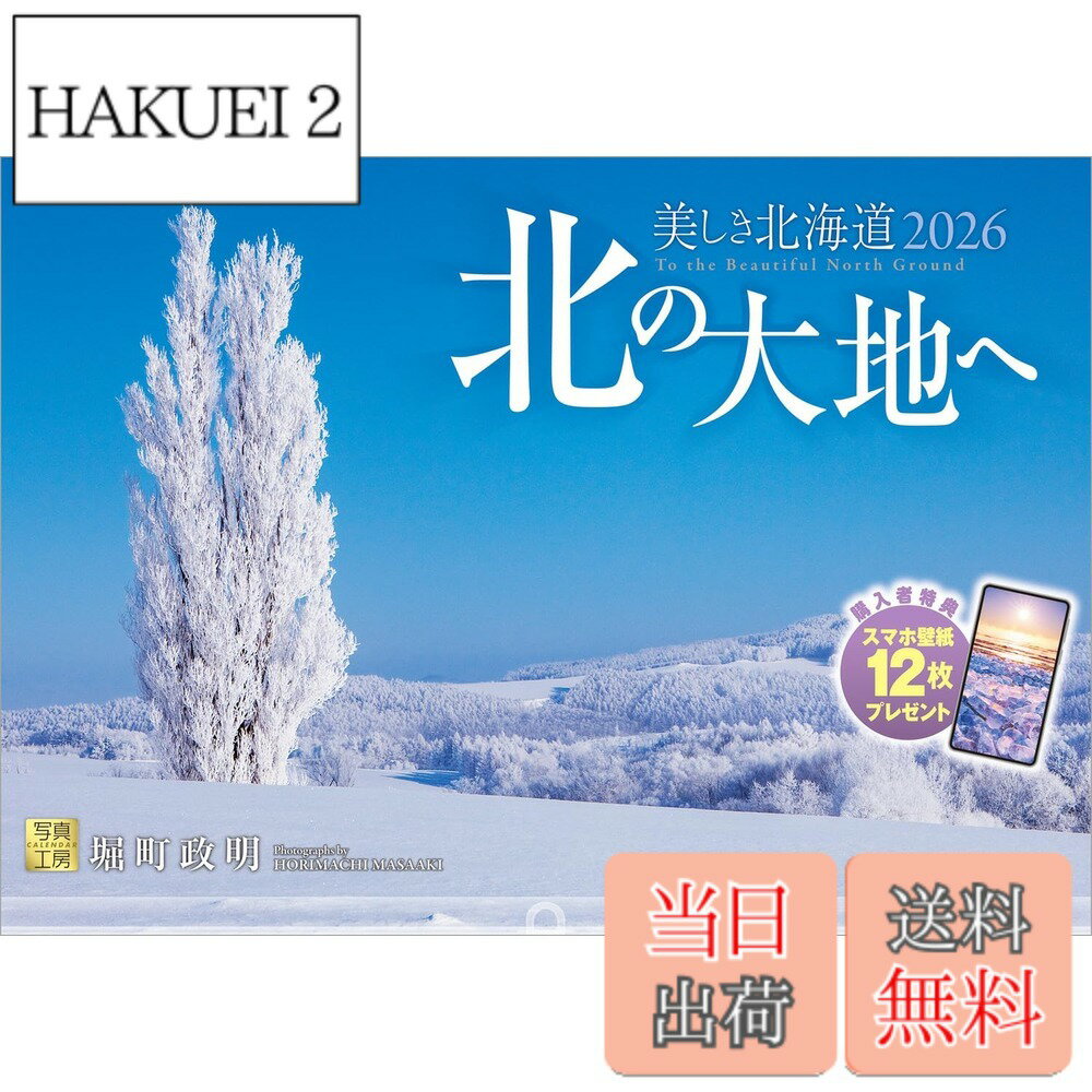 商品情報商品の説明どこまでも広がる雪原、草花が紡ぐ色彩豊かな丘など、北海道ならではの壮大な風景を収めたカレンダーです。 厳しい自然が育んだ絶景の数々。北海道の風景は、ほかでは見ることのできない魅力にあふれています。 撮影は北海道富良野生まれ...
