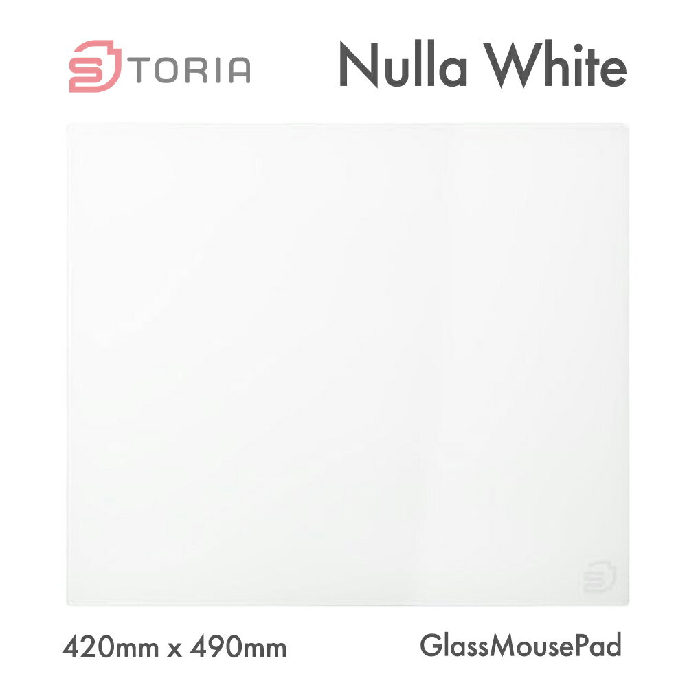 STORIA ～「STORIA」白と桜を基調とした、透明感あふれるゲーミングブランド。～ 【究極の白、洗練された美しさ】 耐久性に優れた特殊強化ガラスを採用。布製マウスパッドで起こりがちな摩耗による性能低下や変色の心配がなく、長期間にわたり...