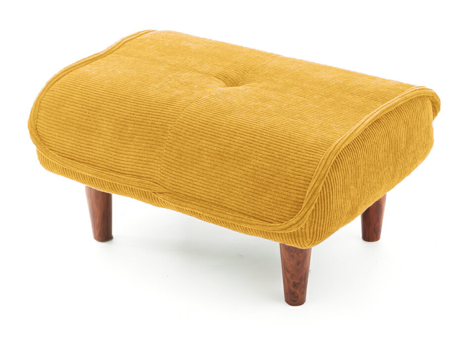 型番A281p14段-684YE スペック●材質：表地＝ポリエステル91% ナイロン9% 構造部材：スチールパイプ、ポケットコイルスプリング、樹脂脚 中身＝ウレタンフォーム 背もたれ・両肘14段階リクライニング 商品説明スツールとしてはもち...