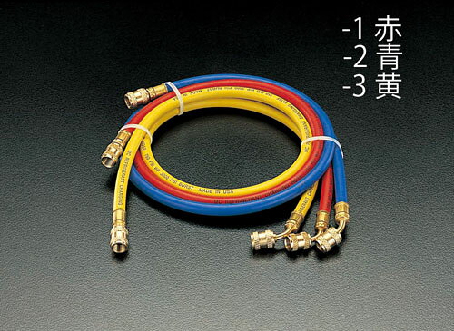 型番EA104AK-3 商品説明●メーカー…ロテックス（ROTEX）●型番…RP1121●ねじサイズ…UNF7/16-20(1/4”フレア)●使用圧力…3.45MPa●全長…100cm●色…黄●入数…1本●ホースサイズ…内径：約6mm外径：...