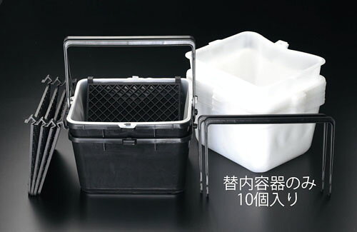 型番EA109N-101B 商品説明●EA109N-101用替内容器●材質…プラスチック●内寸…190（W）×230(D）×130（H）mm●外寸…205（W）×245（D）×135（H）mm●重量…348g（10枚で）●入数…10枚入り ...