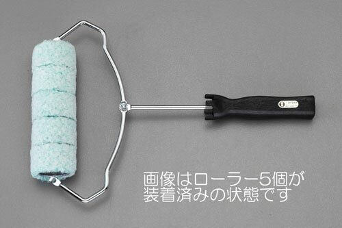 型番EA109ND-220 商品説明●＜セット内容＞…2点セット　　ローラー×1パック(5個入り)　　専用ハンドル×1本●材質…ローラー：ポリエステル　　　　　　ハンドルシャフト：鉄、メッキ処理　　　　　　グリップ：ポリプロピレン●用途…ア...