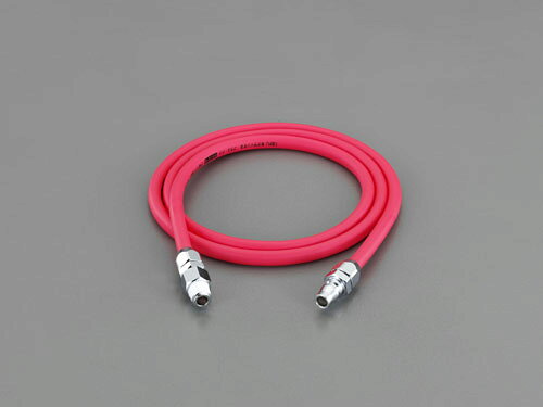 型番EA125EF-8.5 商品説明●全長…1.5m●常用圧力…0.98MPa●最高圧力…1.5MPa●内径…8.5mm●外径…12.5mm●材質…PVC●付属品…金具：R1/4”スイベル式×プラグ●エアーツールの手元用ホースに便利です。●...