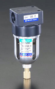 型番EA153CB-2 商品説明●取付ねじ…Rc(PT)1/4”●全高…100mm●使用圧力…0〜1.0MPa●耐圧力…1.5MPa●周囲温度…5〜60℃●ろ過度…40μm●重量…400g●面間…40mm ★注意事項★商品画像に複数商品が載...