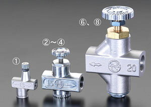 型番EA153EB-4 商品説明●使用圧力…0〜1.0MPa●耐圧力…1.5MPa●周囲温度…5〜60℃●エアー用●取付ねじ…Rc（PT）1/2”●重量…400g●シリンダー、エアーモーター等の配管ポートに取り付け、流量調整によってアクチュ...