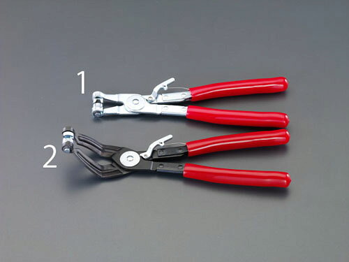 型番EA463PF-2 商品説明●用途…ラジエーターホースなどのオープンクランプ脱着に●ラチェットロック付(3段階)●仕様…フラット型●全長…250mm●仕様…45°アングル ★注意事項★商品画像に複数商品が載っており、番号やアルファベット...
