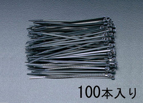 型番EA475B-300 商品説明●材質…ナイロン66●カーボン粒の添加により耐紫外線に優れ、屋外の天候条件下で使用できます。●全長…300mm●幅…7.6mm●厚み…1.63mm●最大径…88mm●使用温度範囲…-40〜85℃●ループ引張...