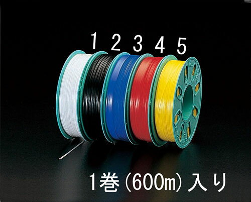型番EA475VA-2 商品説明●色…黒●材質…スチール＋PVC●サイズ…4mm×600m●ドラムサイズ…φ214×52mm●ドラム中心部の穴径…φ30mm●重量…1.66kg●入数は1巻（600m)入りです。 ★注意事項★商品画像に複数商...