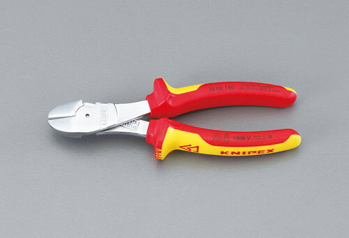 型番EA536KF-4 商品説明●メーカー…KNIPEX（クニペックス）●型番…7406200●刃硬度…HRC64●ハンドル…コンフォート(1000V絶縁)●仕上げ…クロムメッキ●全長(mm)…200●切断能力(mm)…中硬線：φ4.2、ピ...
