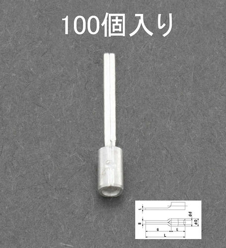 型番EA538MP-22 商品説明●型式…BT0.75-11●抱合範囲（撚線）…0.3〜0.75m　AWG22-18●無酸素銅●電気すずめっき仕上げ●全長（L）…16.8mm●寸法…B：1.2mm t：0.7mm G：11.0mm E：4....