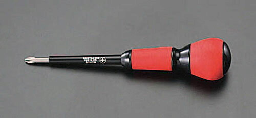 型番EA557AA-100 商品説明●先端×軸径…＃2×6.3mm●軸長…100mm●マグネット付●ハンドルは手の平に収まる抜群のフィット感●押しながらトルクもよく伝わるグリップ形状●六角軸形状●生産国…日本●●先端にマグネットが付いており...