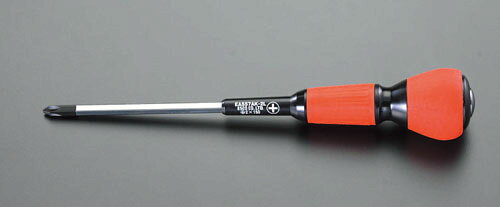 型番EA557AK-2 商品説明●先端…＃2●軸径…6.3mm●軸長…100mm●重量…131g●打撃できる貫通柄●ハンドルは手の平に収まる抜群のフィット感●押しながらトルクもよく伝わるグリップ形状●六角軸形状●先端マグネット付●生産国…日...