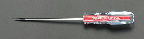 型番EA557CA-75 商品説明●軸径…3mm●先端(mm)…2.5×0.4●軸長(mm)…75●全長(mm)…145●耐油・耐薬品・耐衝撃性に優れたアセテート樹脂を使用したクリスタルハンドル●細軸タイプ●生産国…日本 ★注意事項★商品画...