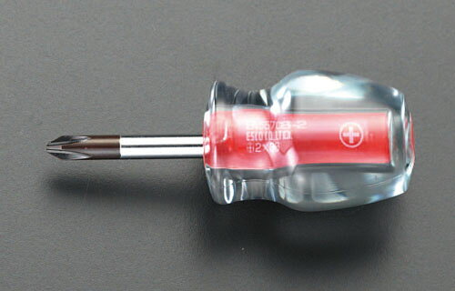 型番EA557CB-1 商品説明●先端…(＋)＃1●軸径…6mm●軸長…38mm●握りやすい三角形ハンドル●耐油・耐薬品・耐衝撃性に優れたアセテート樹脂を使用したクリスタルハンドル●先端マグネット付き ★注意事項★商品画像に複数商品が載って...