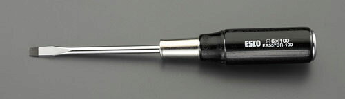 型番EA557DR-150 商品説明●刃幅×刃厚(mm)…8×1.0●軸長(mm)…150●全長…283mm●貫通柄の為、ハンマーでたたけます。●先端マグネット付●先端は高精度ブラックポイント仕上げ●生産国…日本 ★注意事項★商品画像に複数...
