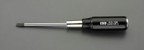 型番EA557DR-2 商品説明●先端×軸径(mm)…#2×6.3●軸長(mm)…100●全長…220mm●貫通柄の為、ハンマーでたたけます。●先端マグネット付●先端は高精度ブラックポイント仕上げ●生産国…日本 ★注意事項★商品画像に複数商...