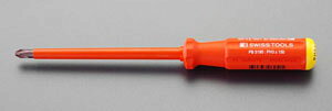 型番EA560PL-0 商品説明●メーカー…PBSWISSTOOLS●型番…PB5190.0-60●1000V絶縁●先端…＃0●軸径…3mm●軸長…60mm●グリップエンドはドライバーの先端形状ごとに色分けし、シンボルマークとサイズを表示し...