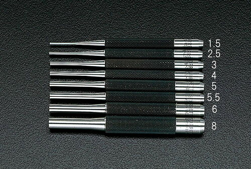 型番EA572CD-3 商品説明●全長…100mm●先端径…1/8”（3.18mm）●材質…工具鋼(焼き入れ、焼き戻しの熱処理を行っています)●ヘッド部分に先端径が記載されています●滑り止め付 ★注意事項★商品画像に複数商品が載っており、番...