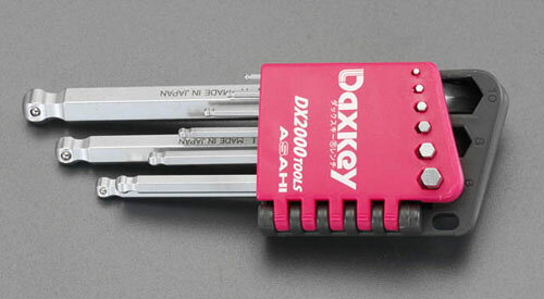 型番EA573AL 商品説明●メーカー…旭金属工業（ASAHI）●型番…DWS0910●9本組●サイズ…1.5・2・2.5・3・4・5・6・8・10mm●軸長…50〜125mm●ボールポイント付●ボールポイント部分にキャッチャーボールを取付...