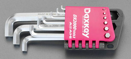 型番EA573AV 商品説明●メーカー…旭金属工業（ASAHI）●型番…DZS0910●9本組●サイズ…1.5・2・2.5・3・4・5・6・8・10mm●軸長…50〜125mm●狭所作業に便利●材質…クロムバナジウム鋼(ニッケルメッキ)●回...