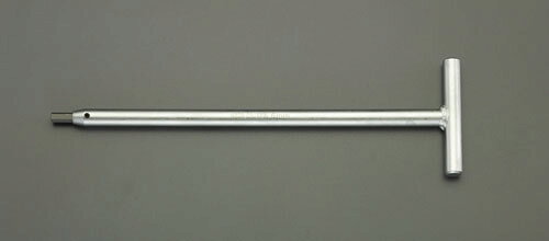 型番EA573EG-5 商品説明●サイズ(mm)…5.0●軸長(mm)…250●先端の六角ビットは交換式●太軸仕様で六角先端までしっかりトルクが掛かります。●ESCOオリジナル！　ビット交換式 T型六角レンチ●軸長250mmのロングタイプ●...