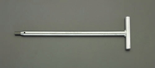 型番EA573EG-6 商品説明●サイズ(mm)…6.0●軸長(mm)…250●先端の六角ビットは交換式●太軸仕様で六角先端までしっかりトルクが掛かります。●ESCOオリジナル！　ビット交換式 T型六角レンチ●軸長250mmのロングタイプ●...