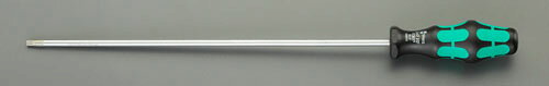 型番EA573SC-327 商品説明●TORXロングドライバー●サイズ…T27●軸長…300mm●軸径…φ6mm●ハンドルサイズ(ハンドル最大幅×ハンドル長)…37×105mm●重量…135g●円錐状の先端がねじ穴に深く食い込み、しっかりと...