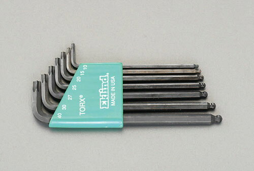 型番EA573TE-50 商品説明●7本組●サイズ…T10・T15・T20・T25・T27・T30・T40●ボールポイント付●軸長…86〜130mm ★注意事項★商品画像に複数商品が載っており、番号やアルファベットが記載されている商品がござ...