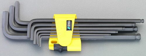 型番EA573VB-190 商品説明●9本組●サイズ…5/64”・3/32”・1/8”・5/32”・3/16”・　　　　　　　7/32”・1/4”・5/16”・3/8”●ボールポイント付●軸長…100〜212mm ★注意事項★商品画像に複数...