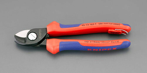 型番EA585KD-165 商品説明●メーカー…KNIPEX（クニペックス）●型番…9512165T●銅・アルミケーブル用●ハンドル…コンフォート●仕上げ…磨き●グリップエンドにセーフティーループを取付可能な金具を設けた安全対策仕様●切断能...