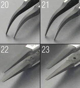 型番EA595AR-21 商品説明●材質…チップ：合成繊維(ESD)、ハンドル：ステンレス●先端幅…1.5mm●耐熱温度…240℃●先端…曲・鋭●全長…120mm ★注意事項★商品画像に複数商品が載っており、番号やアルファベットが記載されて...