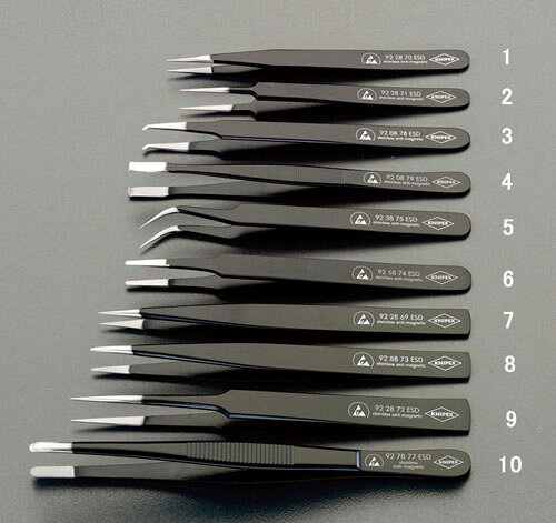 型番EA595EE-6 商品説明●メーカー…KNIPEX（クニペックス）●型番…925874ESD●材質…ステンレス製●全長…120mm●先端…直・細●先端幅…2.0mm ★注意事項★商品画像に複数商品が載っており、番号やアルファベットが記...