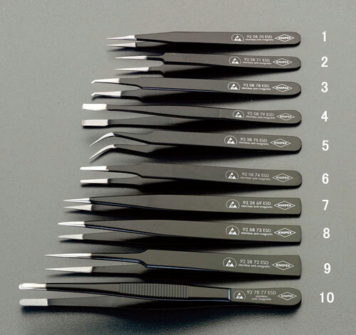 型番EA595EE-9 商品説明●メーカー…KNIPEX（クニペックス）●型番…922872ESD●材質…ステンレス製●全長…135mm●先端…直・鋭●先端幅…0.6mm●先端厚…0.65mm ★注意事項★商品画像に複数商品が載っており、番...