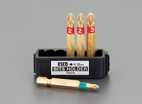 型番EA611A-60A 商品説明●〈セット内容〉◆(＋)ビット【4本組】・六角シャンク：1/4"・先端ダイヤモンドコーティング・Bi Torsion仕様・サイズ：＃1・＃2(2本)・＃3・全長：50mm・重量：11g(＃1、＃2）・12g...