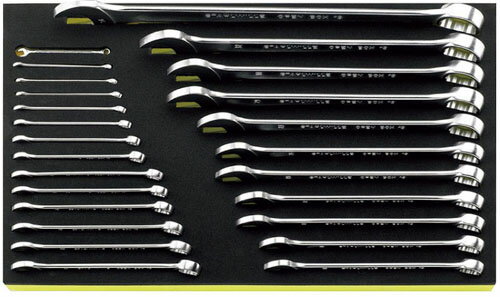 型番EA612TH-1 商品説明●〈セット内容〉…25点●トレーサイズ…530×350×80(H)mm●材質…クロム合金鋼●サイズ(mm)…5.5・6・7・8・9・10・11・12・13・14・15・16・17・18・19・20・21・22...
