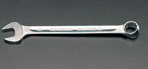 型番EA614ST-24 商品説明●サイズ…24mm全長(L；mm)：280スパナ部外径(b；mm)：53メガネ部外径(d；mm)：34.9スパナ部厚み(a1；mm)：7.8メガネ部厚み(a2；mm)：14●重量(g)…254●材質…クロム...