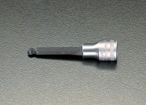 型番EA617DD-8 商品説明●差込角…1/2”●ボールポイント付●対辺…8mm●全長(L1；mm)…100●軸長(L2；mm)…62●重量…95g●ソケット部外径(d；mm)…22.7●頑丈な圧入式の1/2”DRボールポイントヘックスビ...