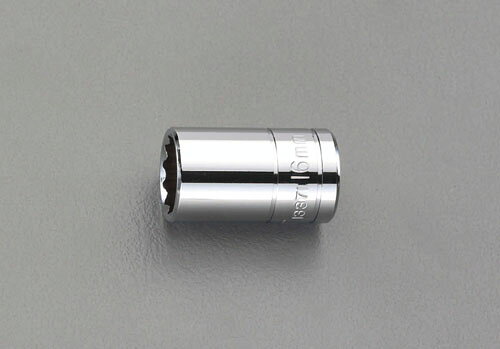 型番EA617DX-110 商品説明●差込角…1/2”●対辺(mm)…10●外径(mm)…15●全長…38mm●ボルト・ナットを傷めにくい面接触タイプ●12ポイントソケット●ミラー仕上げ●各部サイズ…●全長(L；mm)：38●先端部ソケット...