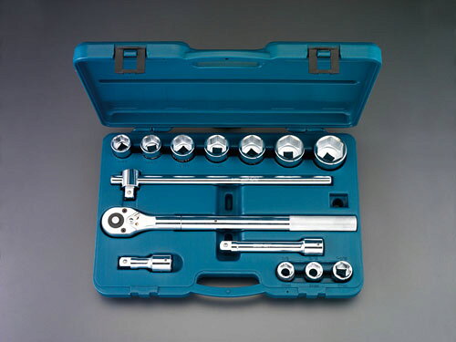 型番EA617EC-50 商品説明●＜セット内容＞…14点●差込角…3/4”●ソケット（6角）…　22・24・27・30・32・36・38・41・46・50mm●ラチェットハンドル…510mm●エクステンションバー…100mm・200mm●...