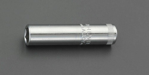 型番EA617XE-10 商品説明●差込角…1/4”●対辺(mm)…10●全長(L;mm)…50●ソケット部外径(d1；mm)…14.3●差込部外径(d2；mm)…14.3●ソケット奥内径(d3；mm)…9●ボルト接触部内面奥行き(t1；m...