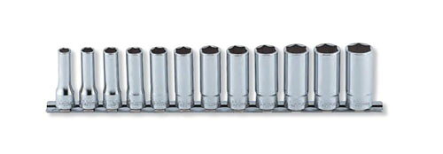 型番EA618BP 商品説明●差込角…3/8”●対辺(mm)…8・9・10・11・12・13・14・15・16・17・18・19（12個組）●全長…55mm●6ポイントソケット ★注意事項★商品画像に複数商品が載っており、番号やアルファベッ...