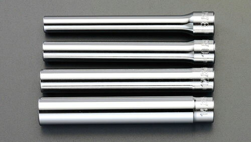 型番EA618BR-400 商品説明●差込角…3/8”●4個組●対辺×外径…8×12・10×14.5・12×16.8・14×20mm●全長…120mm ★注意事項★商品画像に複数商品が載っており、番号やアルファベットが記載されている商品がご...